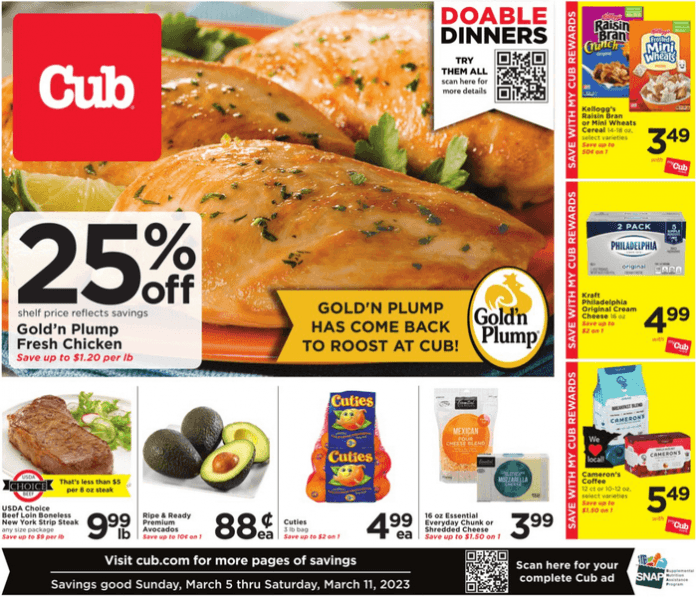 Cub Foods Weekly Ad Mar 05 – Mar 11, 2023