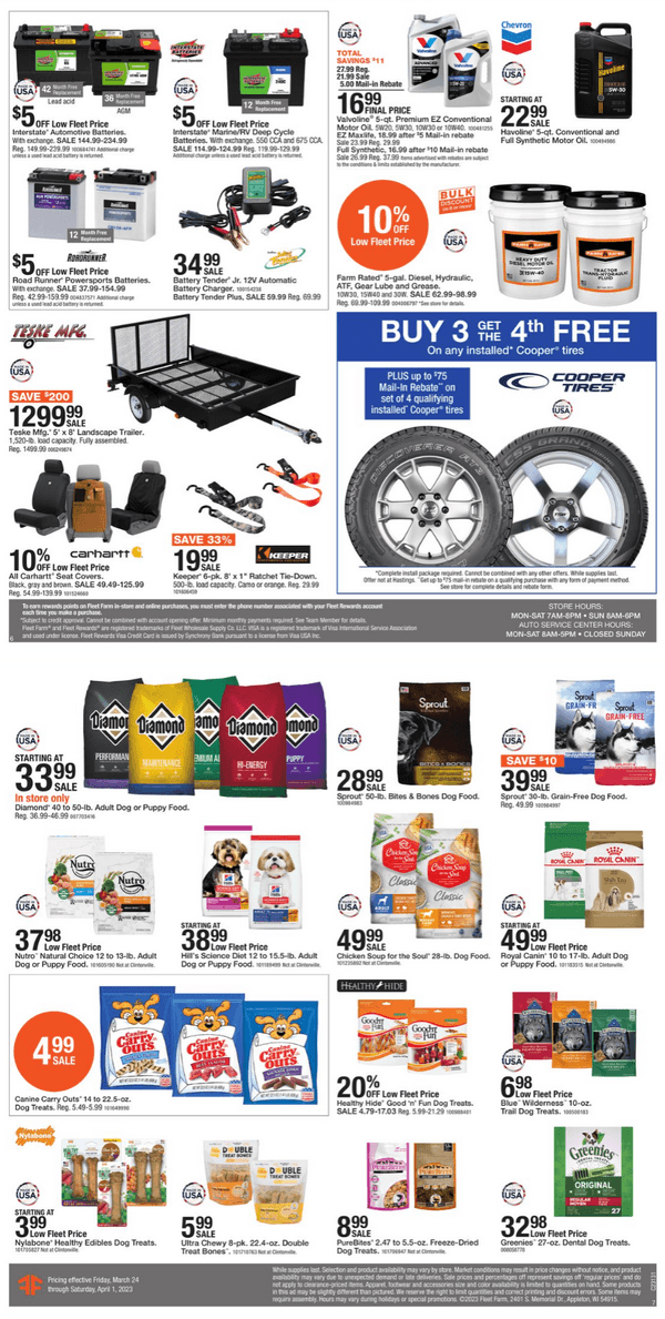 Fleet Farm Weekly Ad Mar 24 – Apr 01, 2023