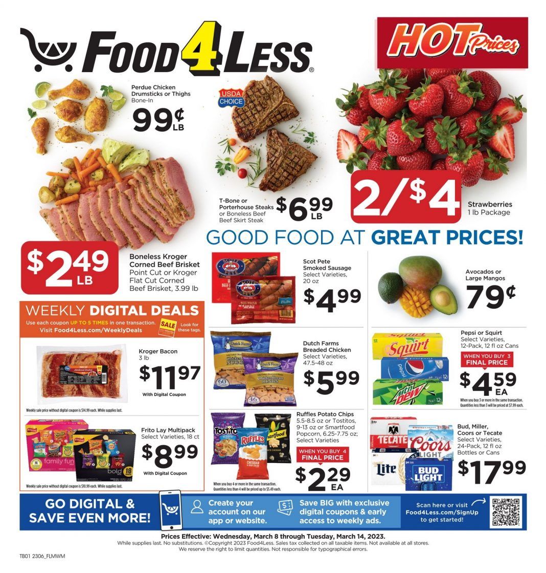 Food 4 Less Weekly Ad Mar 08 – Mar 14, 2023