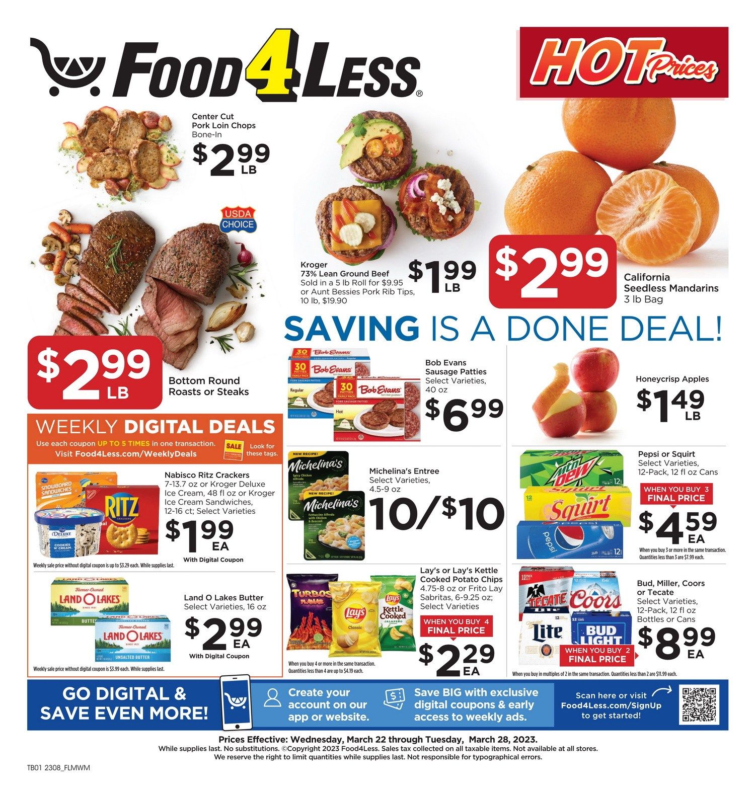 Food 4 Less Weekly Ad Mar 22 – Mar 28, 2023