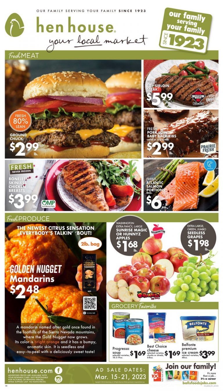 Hen House Weekly Ad Mar 15 – Mar 21, 2023 (St. Patrick's Day Promotion ...