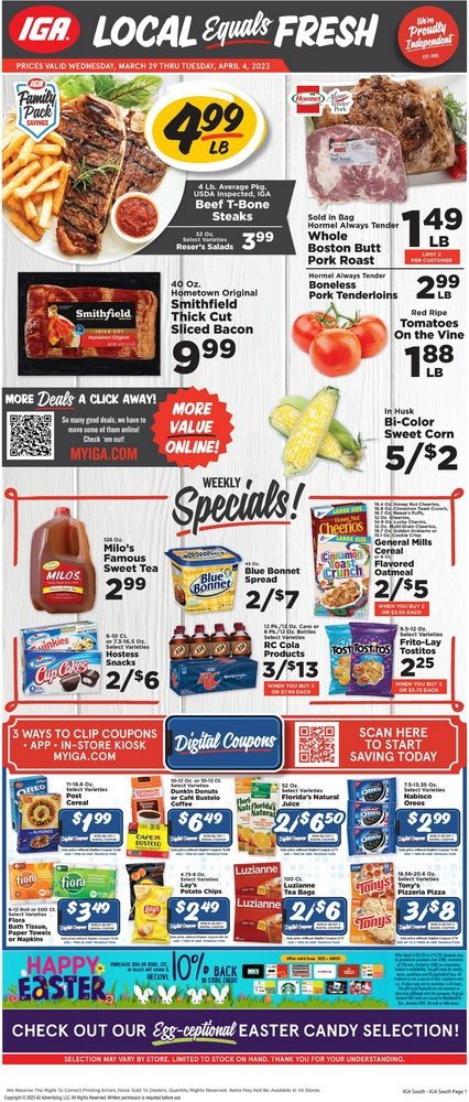 IGA Weekly Ad Mar 29 – Apr 04, 2023
