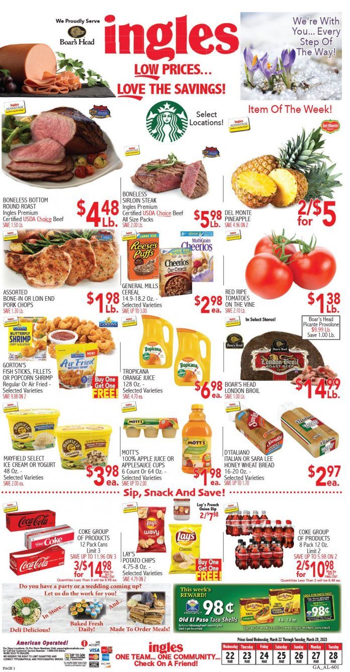 Ingles Weekly Ad Mar 22 – Mar 28, 2023
