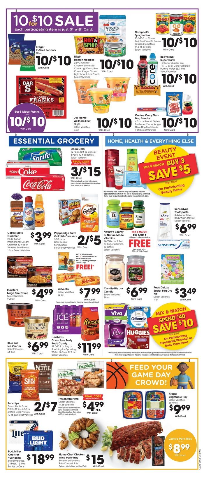 Kroger Weekly Ad Mar 22 – Mar 28, 2023 (Easter Promotion Included)
