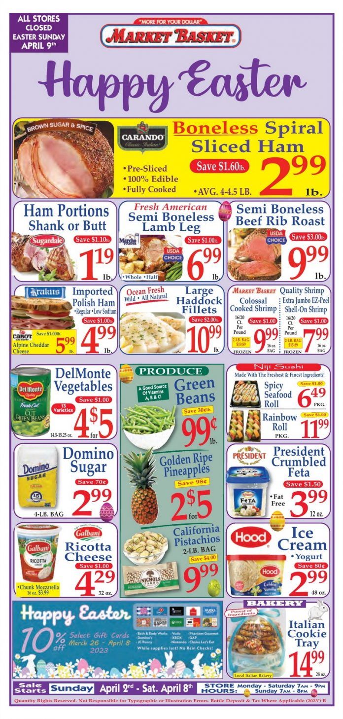 Market Basket Weekly Flyer Apr 02 – Apr 08, 2023 (Easter Promotion ...