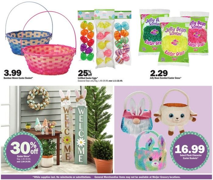 Meijer Easter Ad Mar 26 – Apr 01, 2023