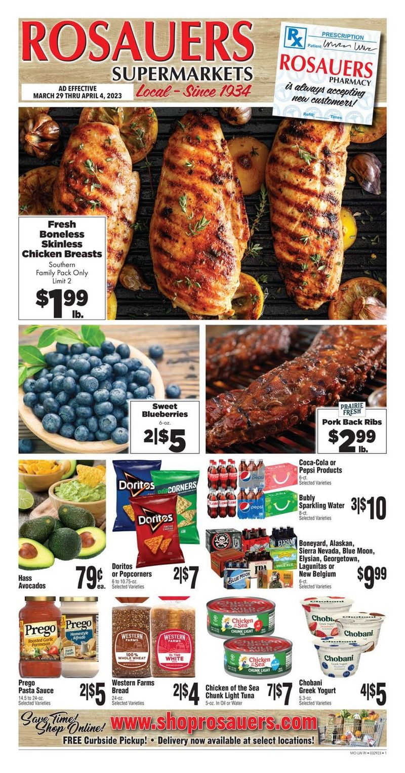 Rosauers Weekly Ad Mar 29 – Apr 04, 2023 (Easter Promotion Included)