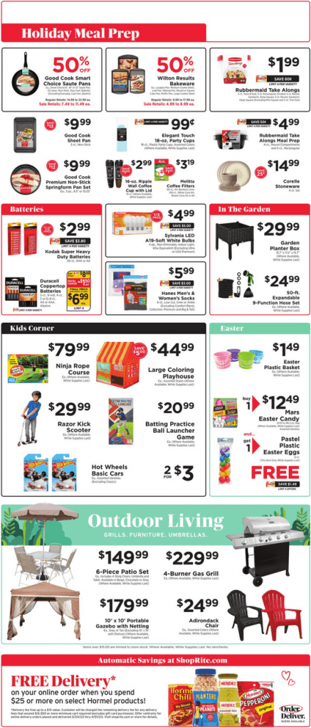 ShopRite Weekly Ad Mar 24 – Mar 30, 2023 (Easter Promotion Included)