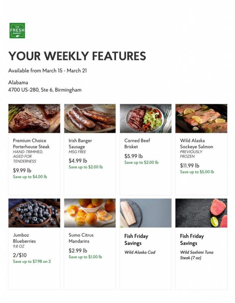 The Fresh Market Weekly Ad Mar 15 – Mar 21, 2023
