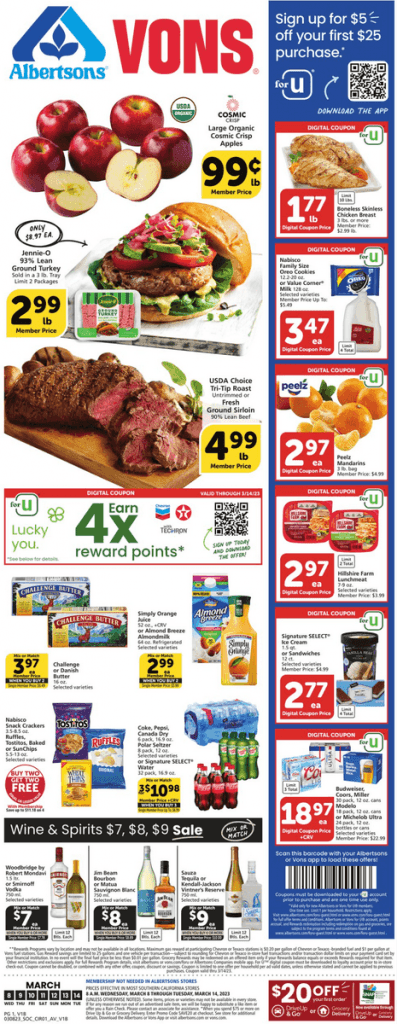 Vons Weekly Ad Mar 15 – Mar 21, 2023