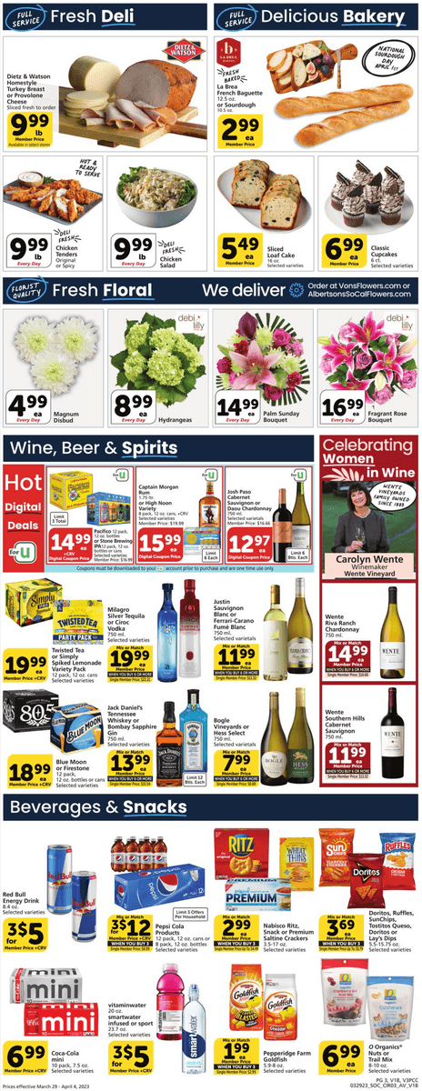 Vons Weekly Ad Mar 29 – Apr 04, 2023 (Easter Savings Included)