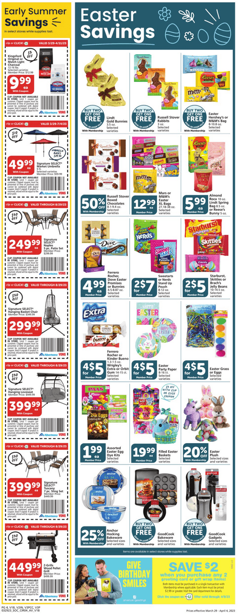 Vons Weekly Ad Mar 29 – Apr 04, 2023 (Easter Savings Included)
