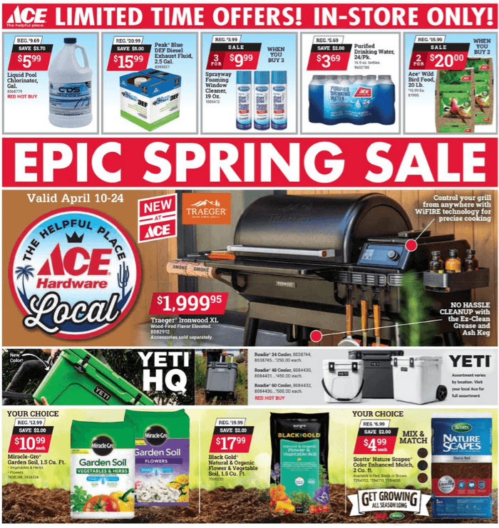 ACE Hardware Epic Spring Ad Sale Apr 10 – Apr 24, 2023