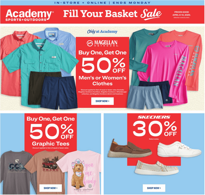 Academy Sports + Outdoors Four-Day Ad Apr 06 – Apr 10, 2023