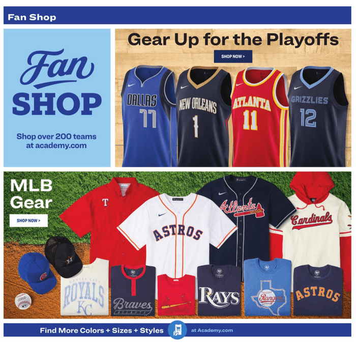 Academy Sports + Outdoors Active Ad Apr 11 – Apr 30, 2023
