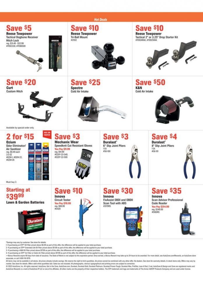 AutoZone Monthly Ad Apr 04 – May 01, 2023
