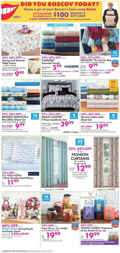 Boscov's Easter Savings Apr 06 – Apr 12, 2023