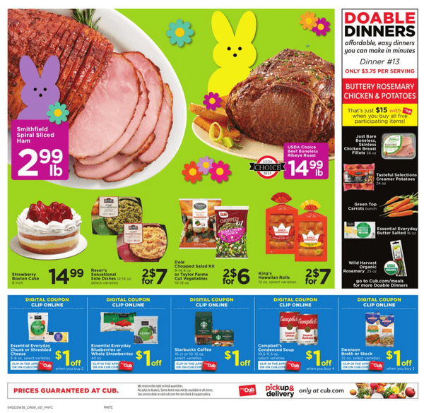 Cub Foods Weekly Ad Apr 02 – Apr 09, 2023 (Easter Promotion Included)