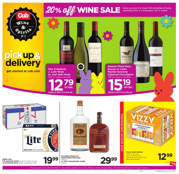 Cub Foods Weekly Ad Apr 02 – Apr 09, 2023 (Easter Promotion Included)