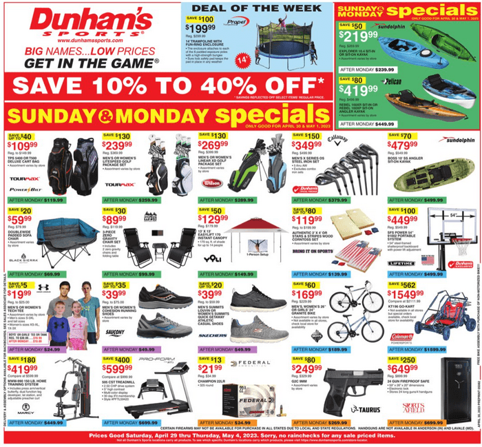 Dunham's Sports Weekly Ad Apr 28 – May 04, 2023