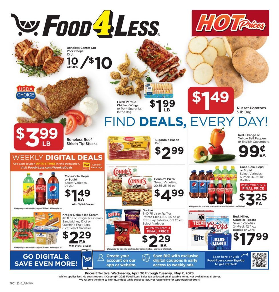 Food 4 Less Weekly Ad Apr 26 – May 02, 2023