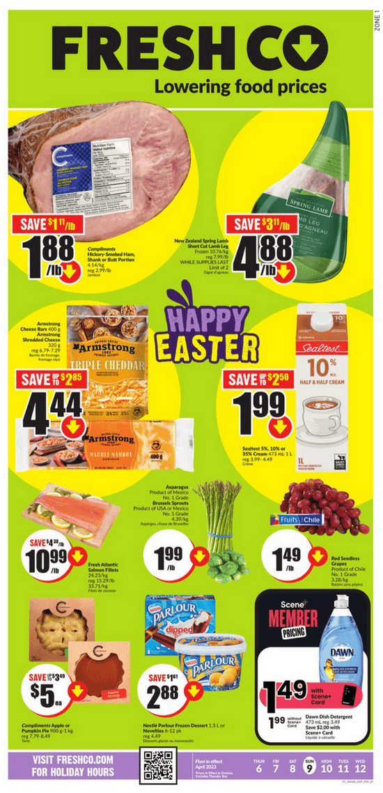 FreshCo Weekly Ad Apr 06 – Apr 12, 2023 (Easter Promotion Included)