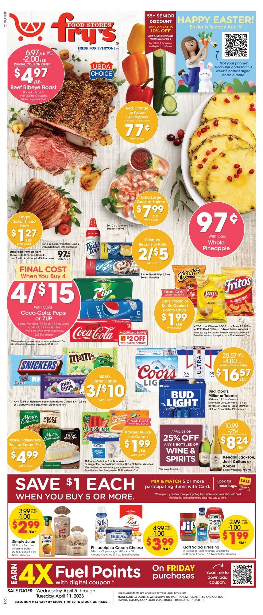 Fry's Food Weekly Ad Apr 05 – Apr 11, 2023 (Easter Promotion Included)