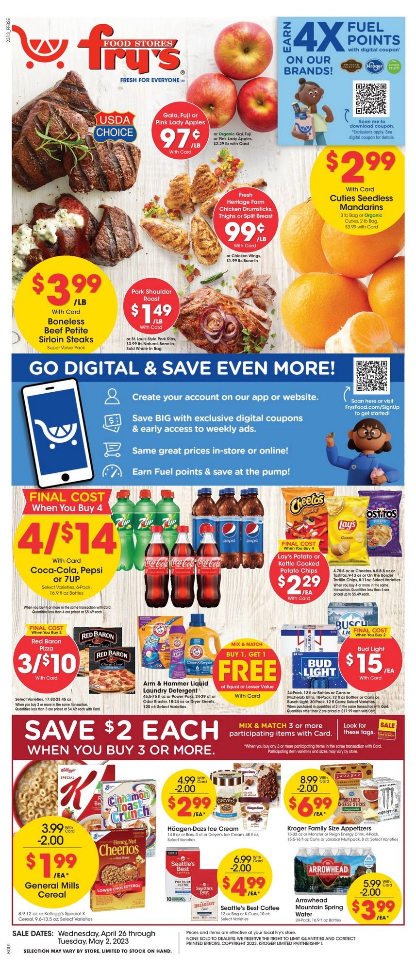 Fry's Food Weekly Ad Apr 26 – May 02, 2023