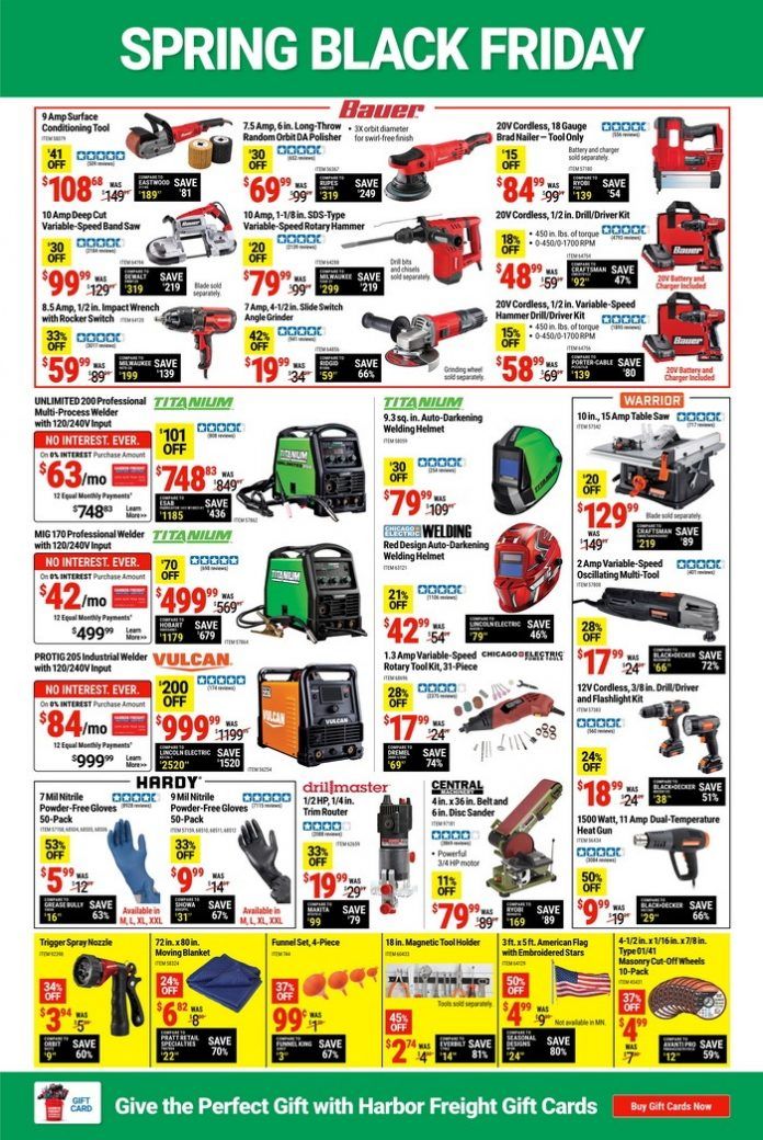 Harbor Freight Spring Black Friday Ad Apr 10 – Apr 16, 2023