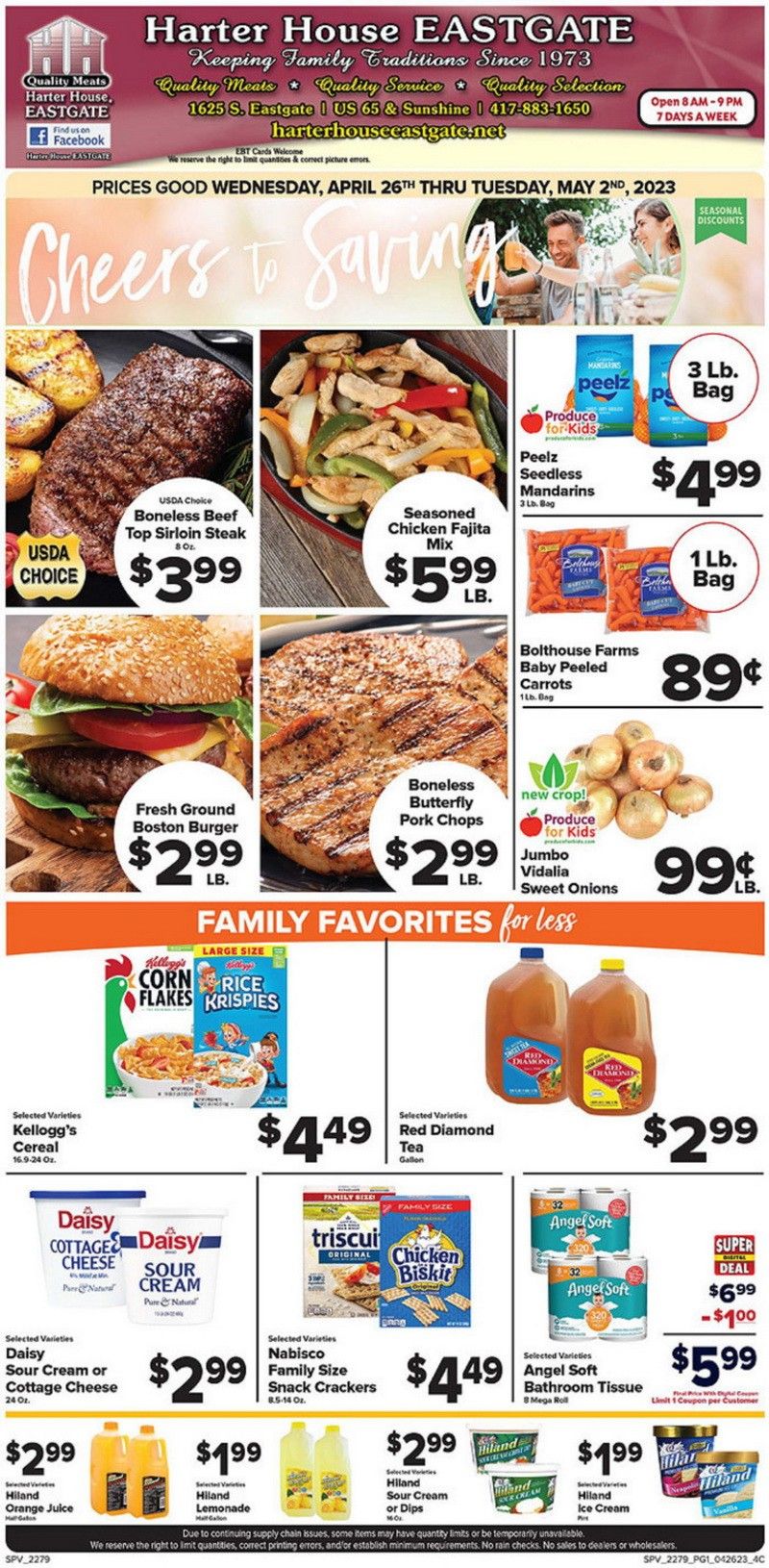 Harter House Weekly Ad Apr 26 – May 02, 2023