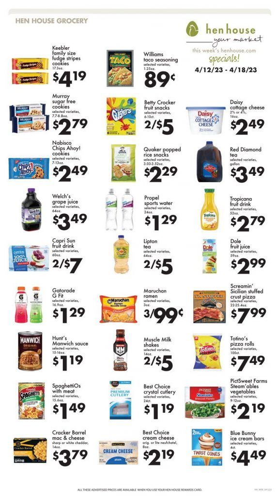Hen House Weekly Ad Apr 12 – Apr 18, 2023