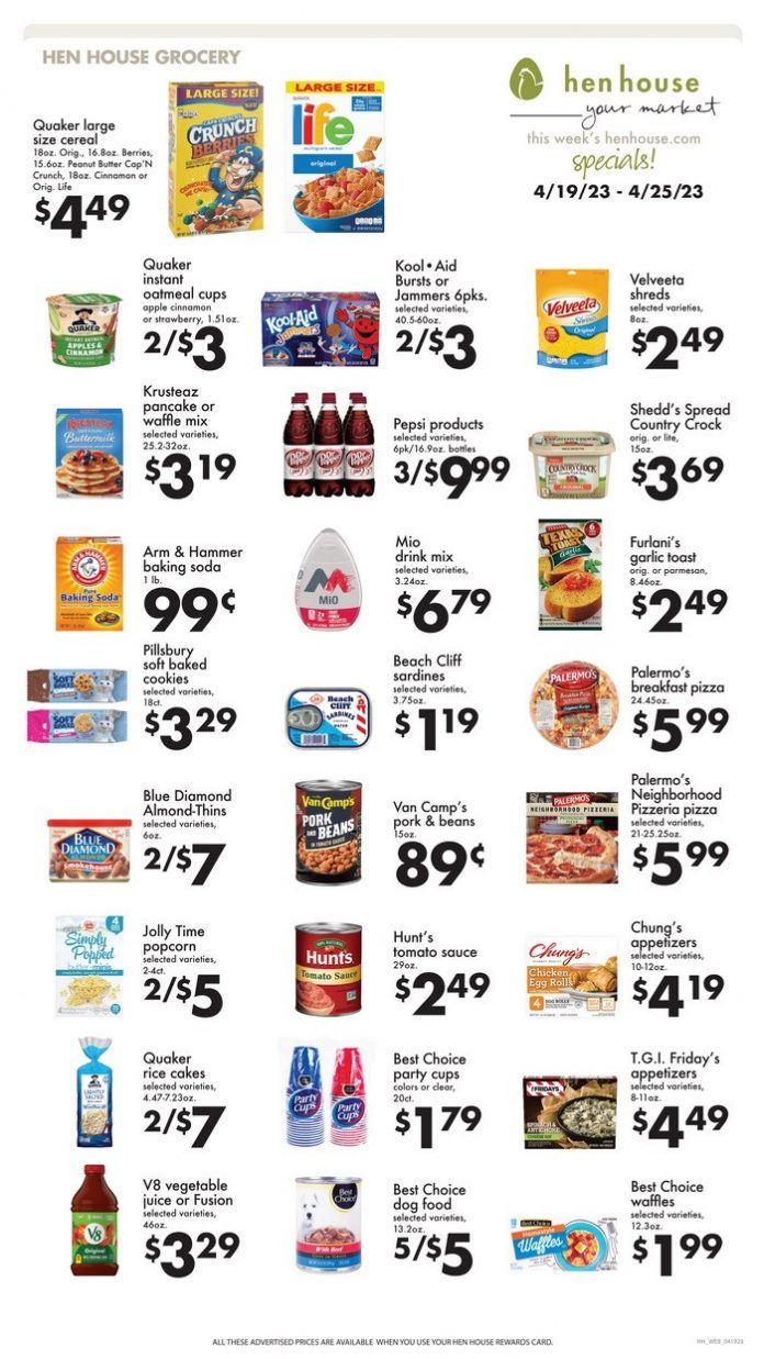 Hen House Weekly Ad Apr 19 – Apr 25, 2023