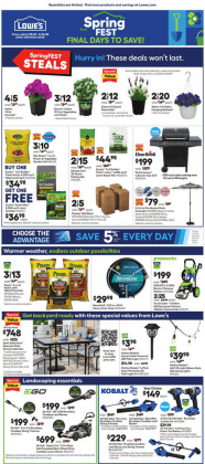Lowe's Weekly Ad Apr 13 – Apr 26, 2023