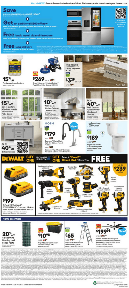 Lowe's Weekly Ad Apr 13 – Apr 26, 2023