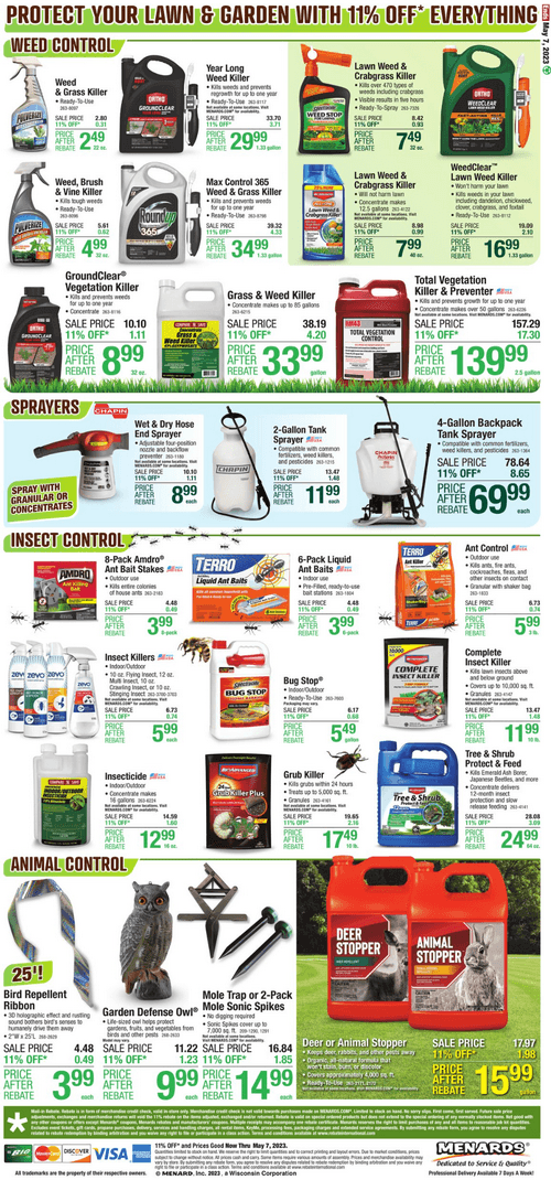 Menards Garden Center Ad Apr 27 – May 07, 2023