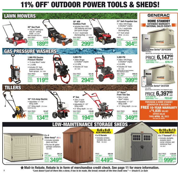 Menards Weekly Ad Apr 06 – Apr 16, 2023