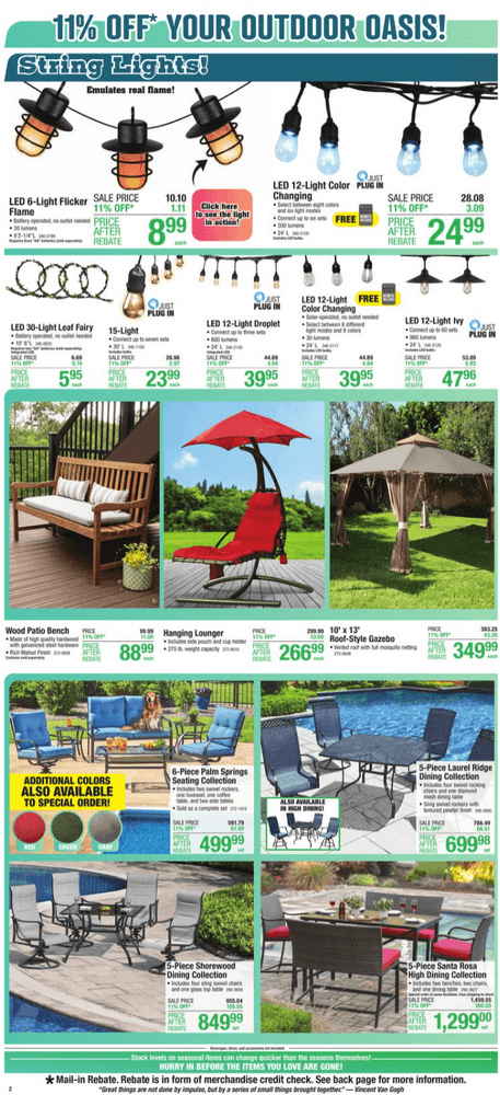 Menards Outdoor & Backyard Ad Apr 05 – Apr 16, 2023