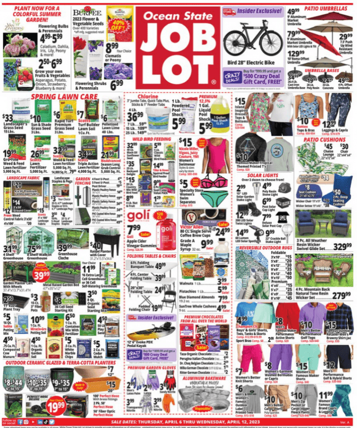 Ocean State Job Lot Weekly Ad Apr 06 – Apr 12, 2023