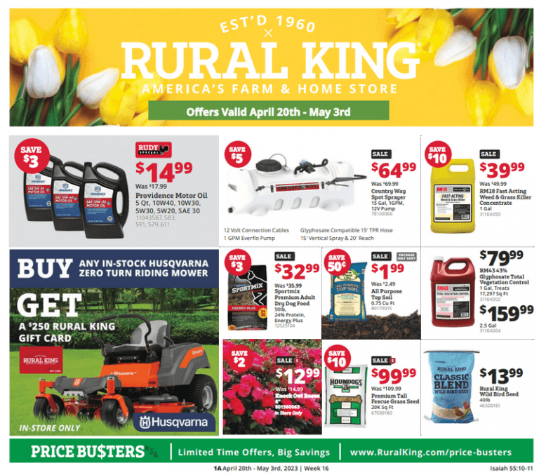 Rural King Weekly Ad Apr 20 – May 03, 2023