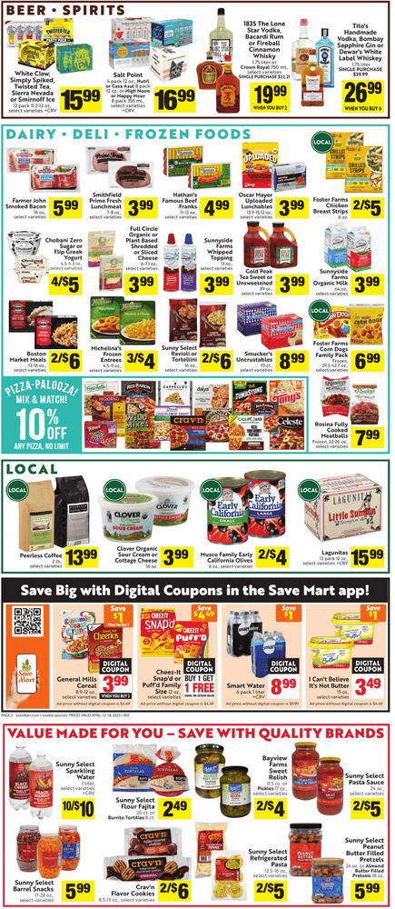 Save Mart Supermarkets Weekly Ad Apr 12 – Apr 18, 2023