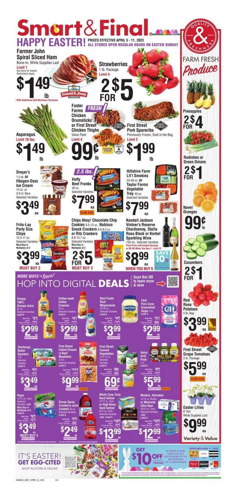 Smart & Final Weekly Ad Apr 05 – Apr 11, 2023 (Easter Promotion Included)