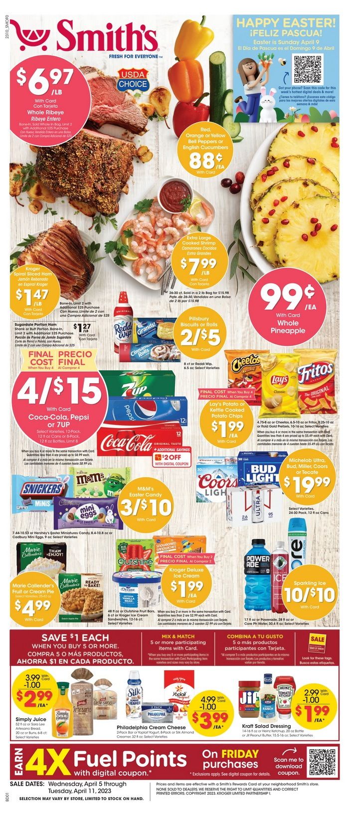 Smith's Food and Drug Weekly Ad Apr 05 – Apr 11, 2023 (Easter Promotion ...