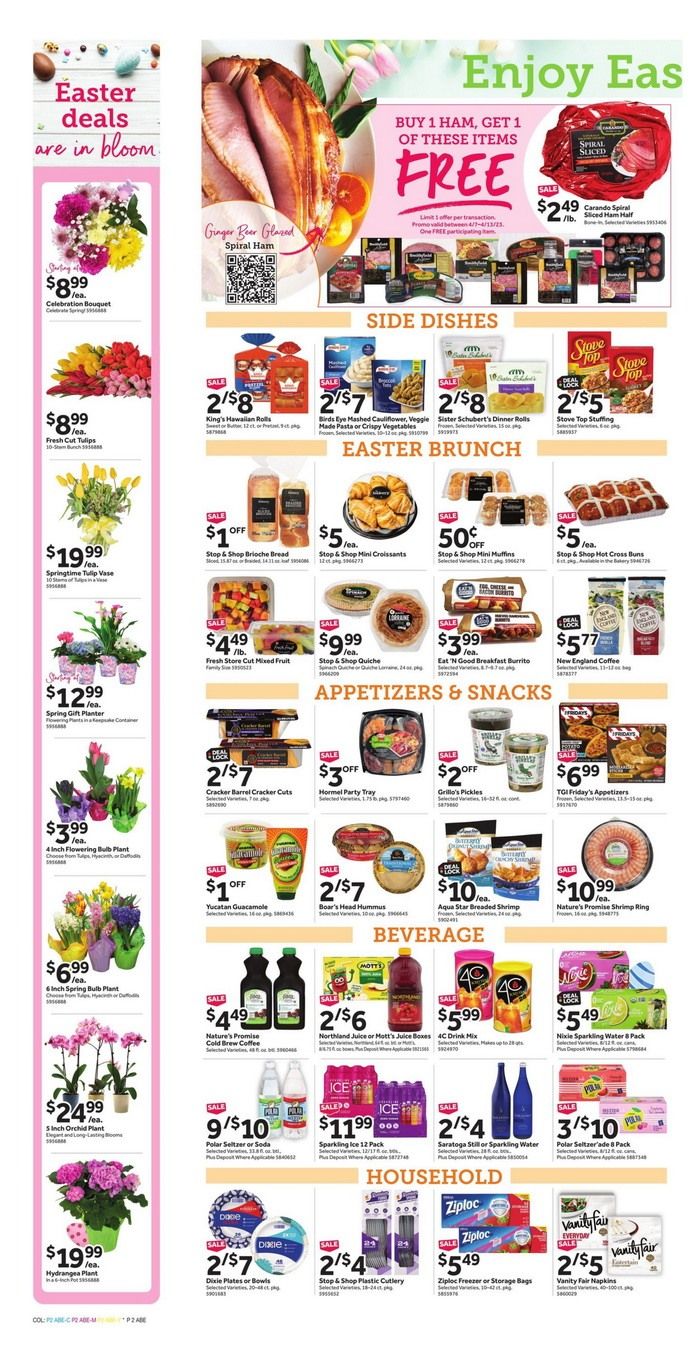 Stop & Shop Weekly Flyer Apr 07 – Apr 13, 2023 (Easter Promotion Included)