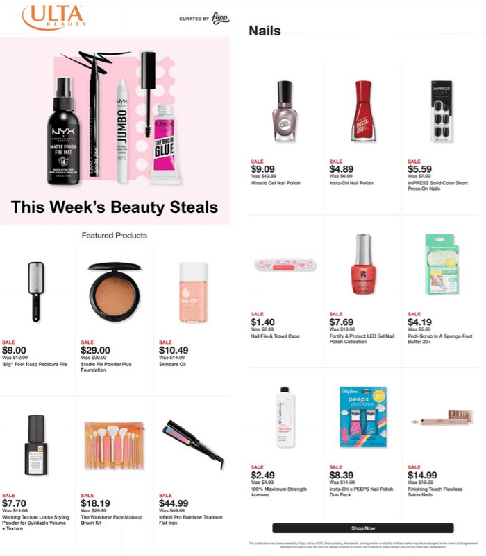 Ulta Beauty Weekly Ad Apr 11 – Apr 16, 2023
