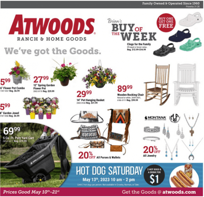 Atwoods Weekly Ad May 10 – May 21, 2023