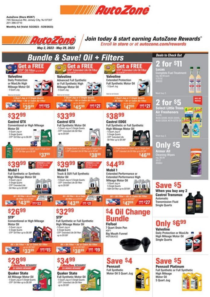 AutoZone Monthly Ad May 02 – May 29, 2023