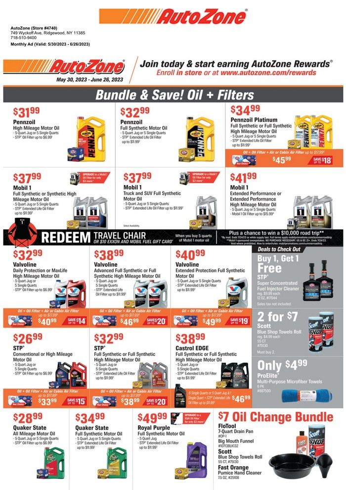 AutoZone Monthly Ad May 31 – June 26, 2023