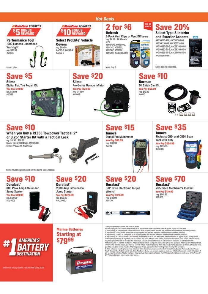 AutoZone Monthly Ad May 31 – June 26, 2023