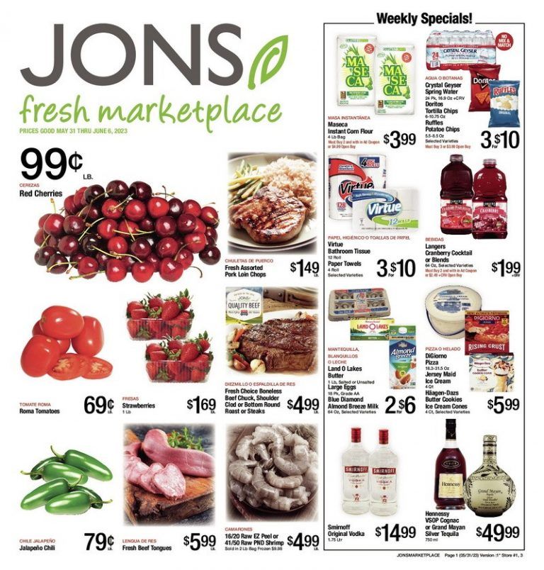 Jons Weekly Ad May 31 – June 06, 2023
