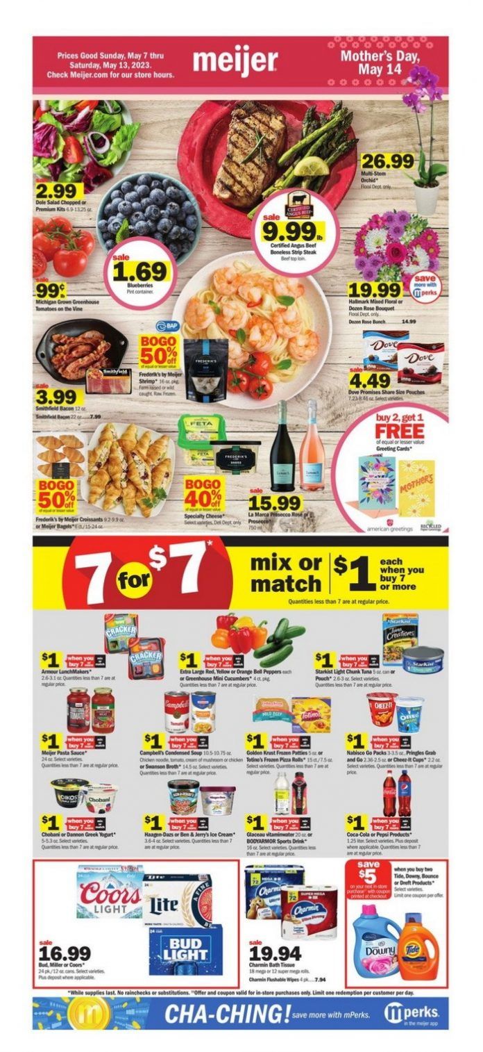 Meijer Weekly Ad May 07 – May 13, 2023 (Mother's Day Promotion Included)